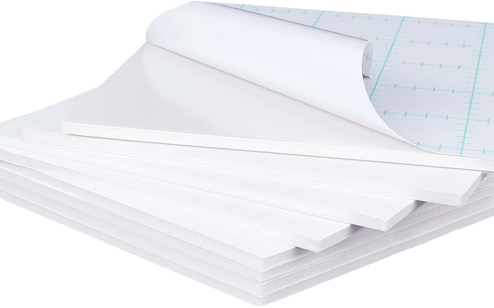 10Pcs White Self Adhesive Foam Boards 10.8x8.4 Inch Rectangle Foam ...