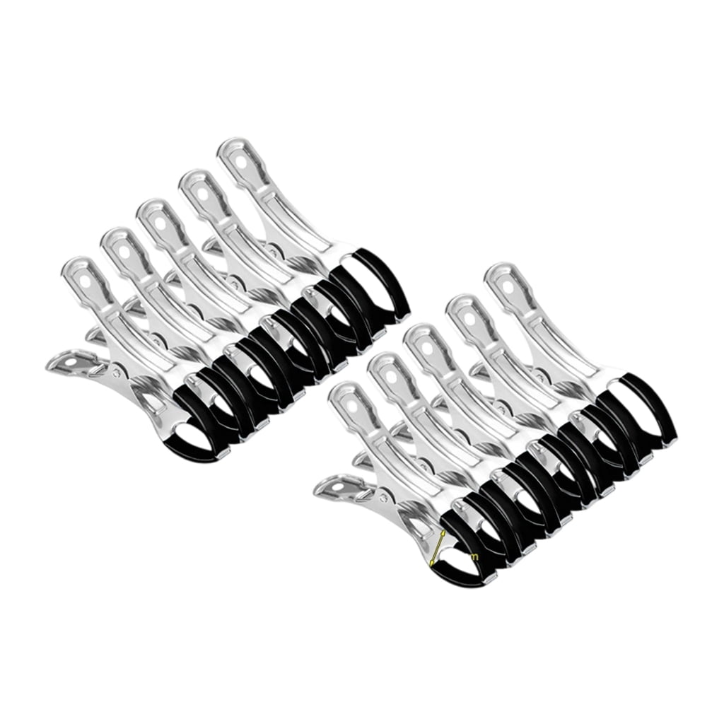 10Pcs Windproof Spring Clip Stainless Steel Pools cover Clip with ...