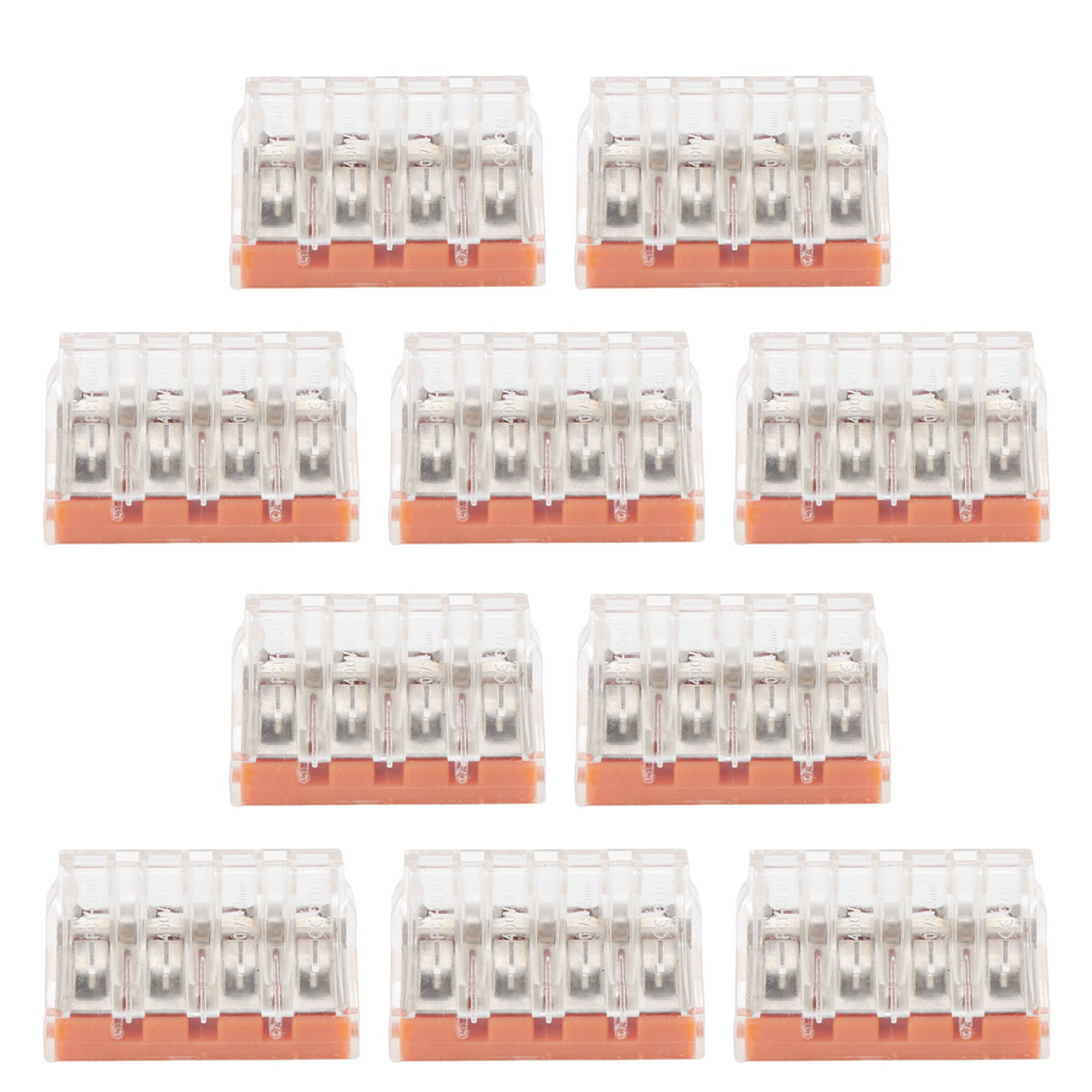 10Pcs Wire Connector 4-Port Push-In Quick Connect Wire Connector, PCT ...