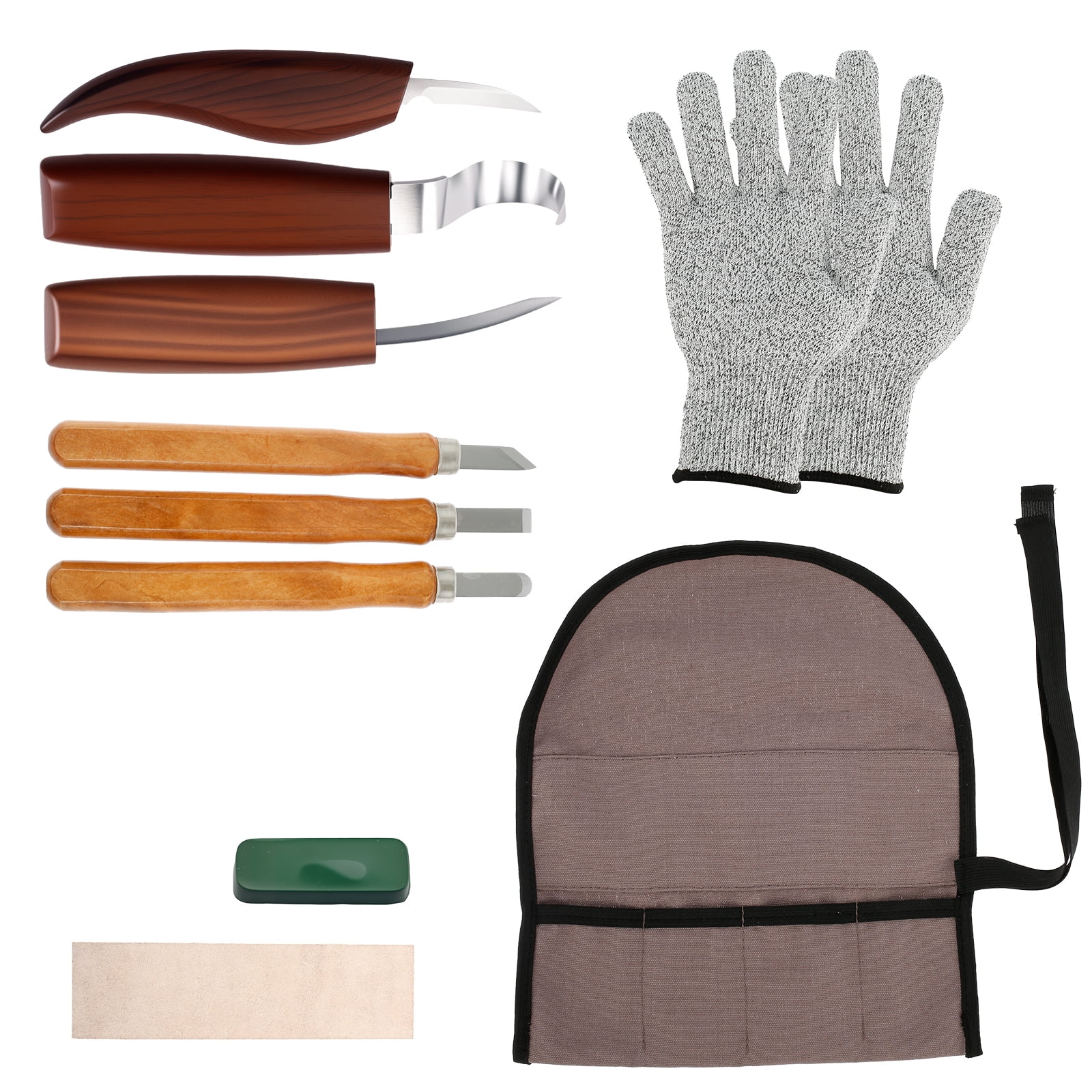 10Pcs Wood Carving Tool Kit Ergonomic Wood Whittling Knife Set DIY ...