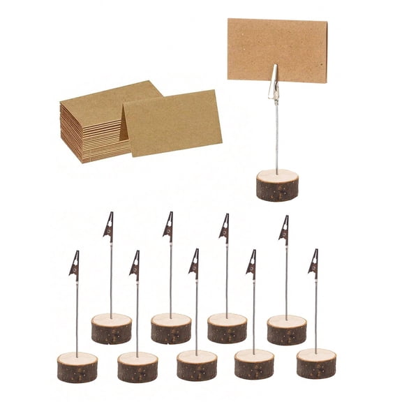 Food Label Holders and Table Number Stands for Buffets and Events