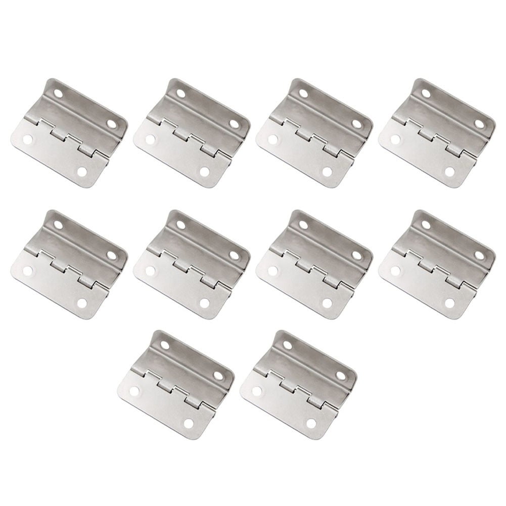 10PCS Wooden Box Tri-Fold Right Angle 4-Hole Hinge Hardware Accessories ...