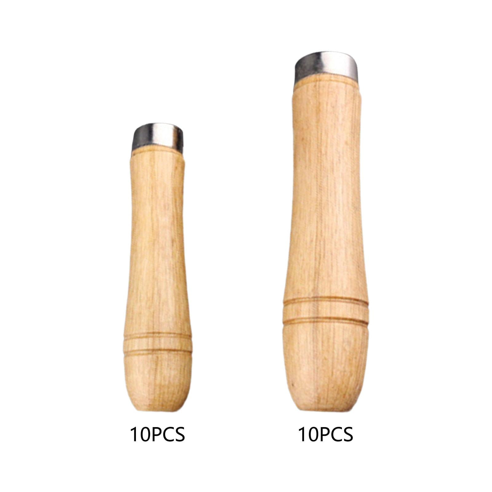10Pcs Wooden File Handle with Metal Ring Wood Rasp File Cutting Tool ...