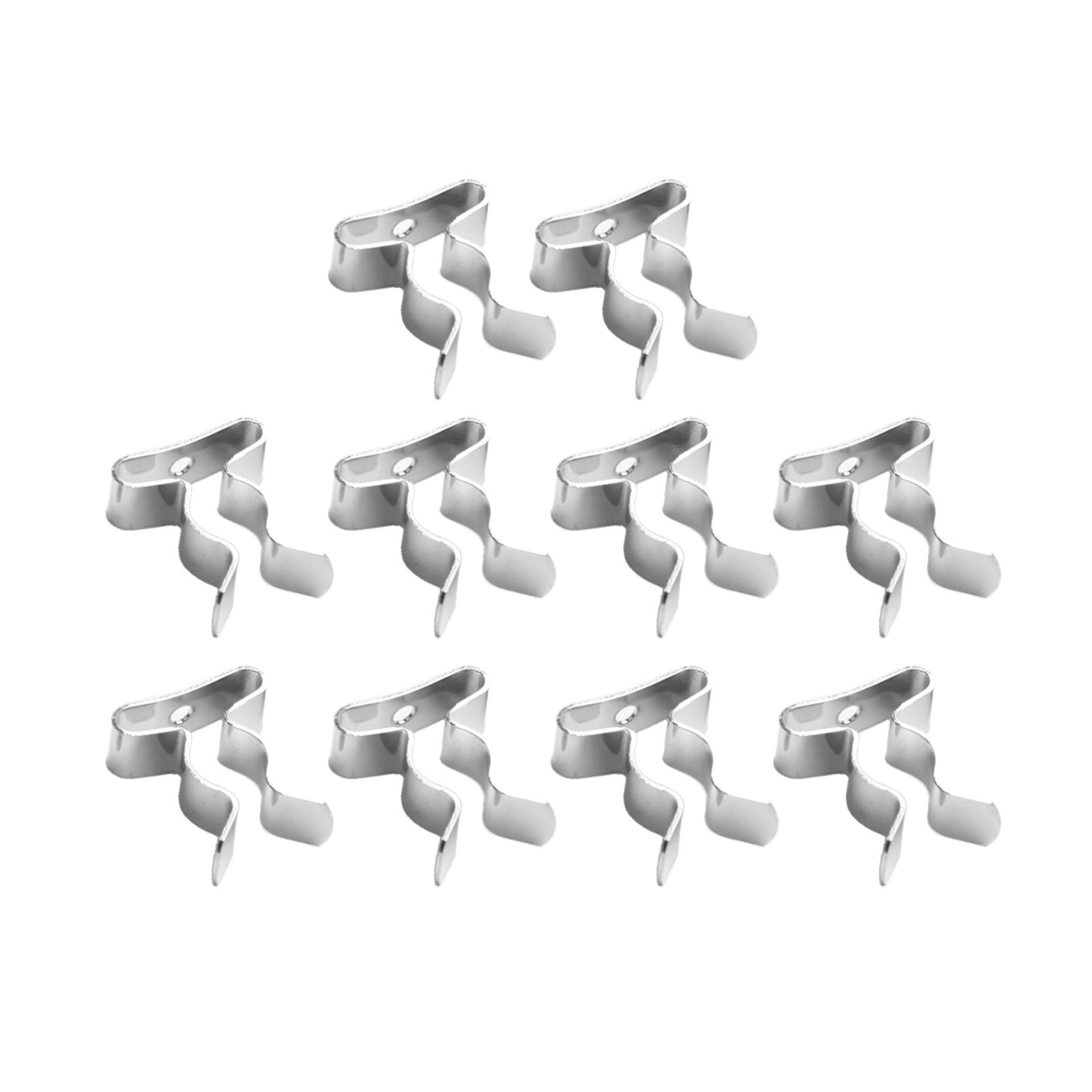 10Pcs X Tool Spring Terry Clips Snap Shed Closed Heavy Duty Wall Mount ...
