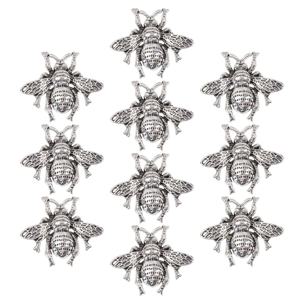 10Pcs Zinc Alloy Lapel Pin Backs for Backpack Clothes Bee Silver 27 ...