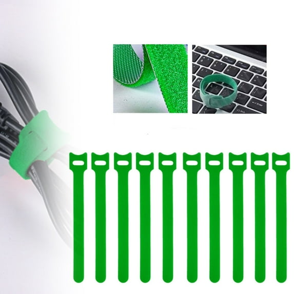 10Pcs Zip Ties, 5.8'' Green Plastic Cable Ties, Durable Zip Tie, Wire ...