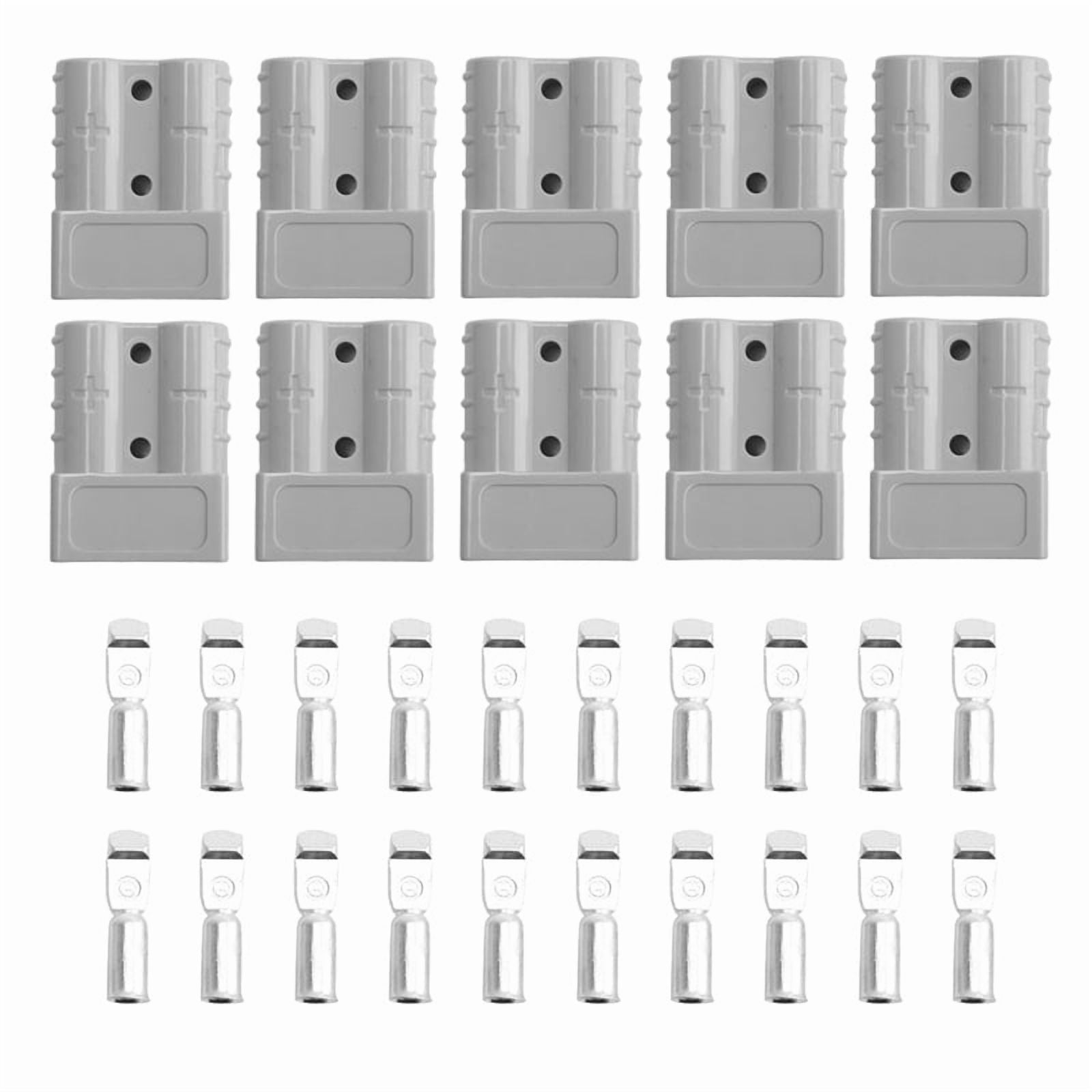 10Pcs for Anderson Style Plug Connectors DC Power Tool 50A 12-24V 6AWG Double Pole with Copper ...