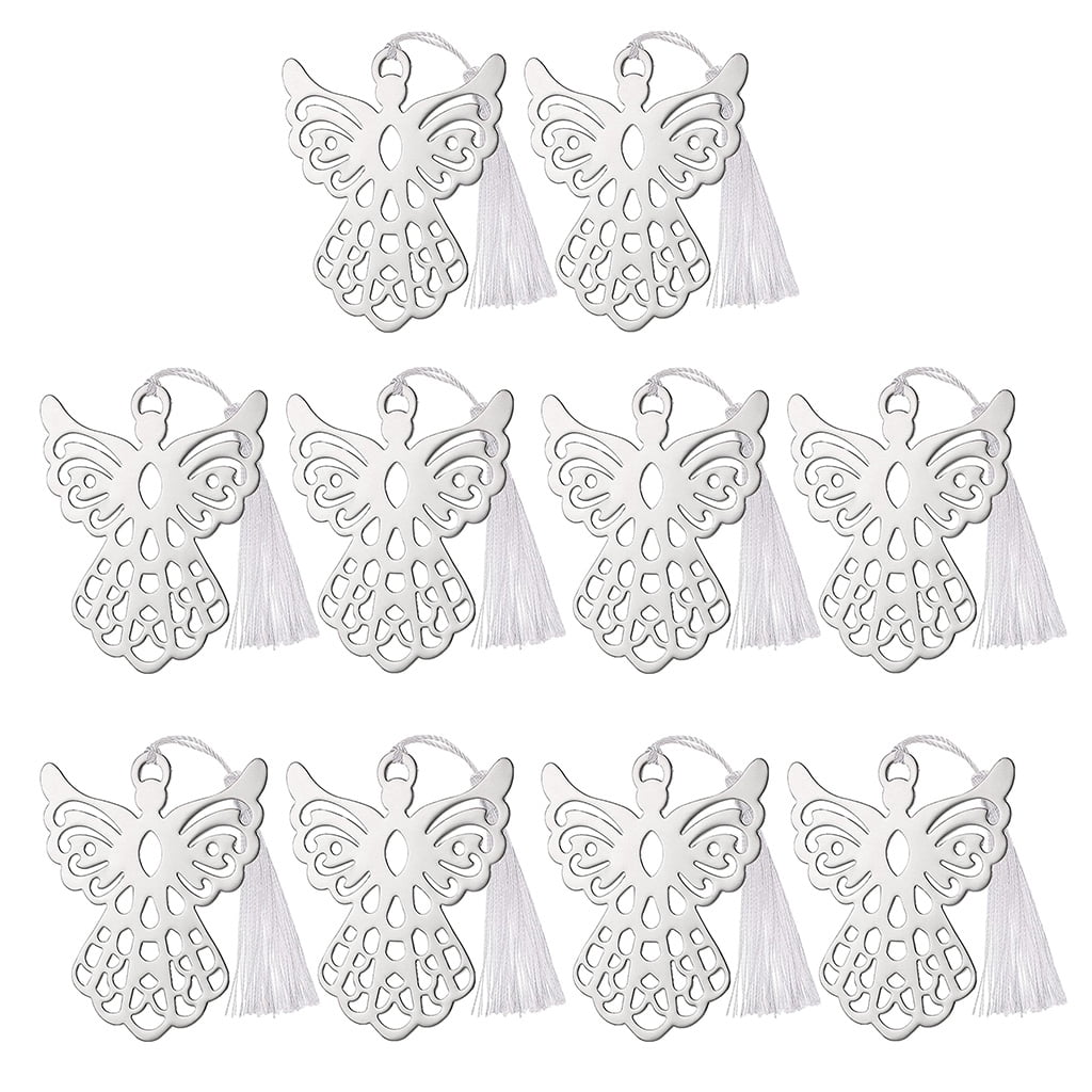 10Pcs for Creative Angel Bookmarks Set Exquisite Hollow-out Metal Book ...