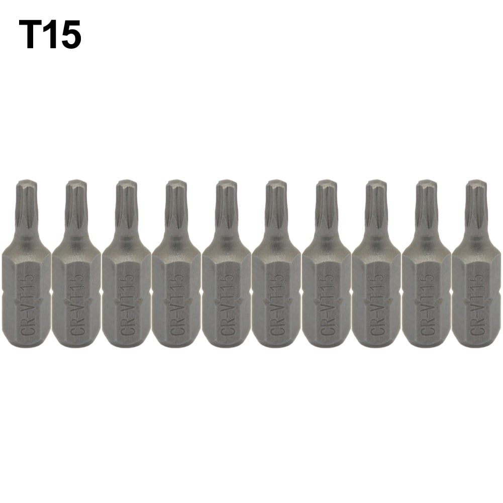 10Pcs for Torx Screwdriver Bit Set 1/4In Hex Shank T8-T45 Screw Driver ...