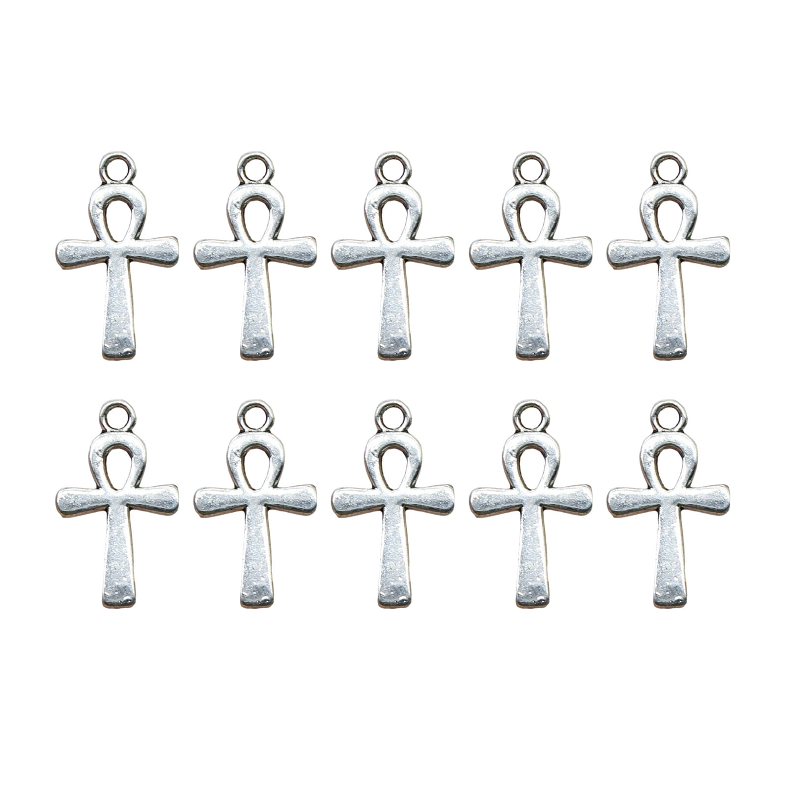 10Pcs/pack Lightweight Faith Symbol Pendant Alloy Necklace Earrings ...