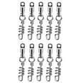 10Pcs/pack Stainless Steel Quick Speeds Swivels Pass Guide Rings Sea ...