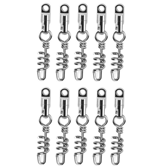 10Pcs/pack Stainless Steel Quick Speeds Swivels Pass Guide Rings Sea ...