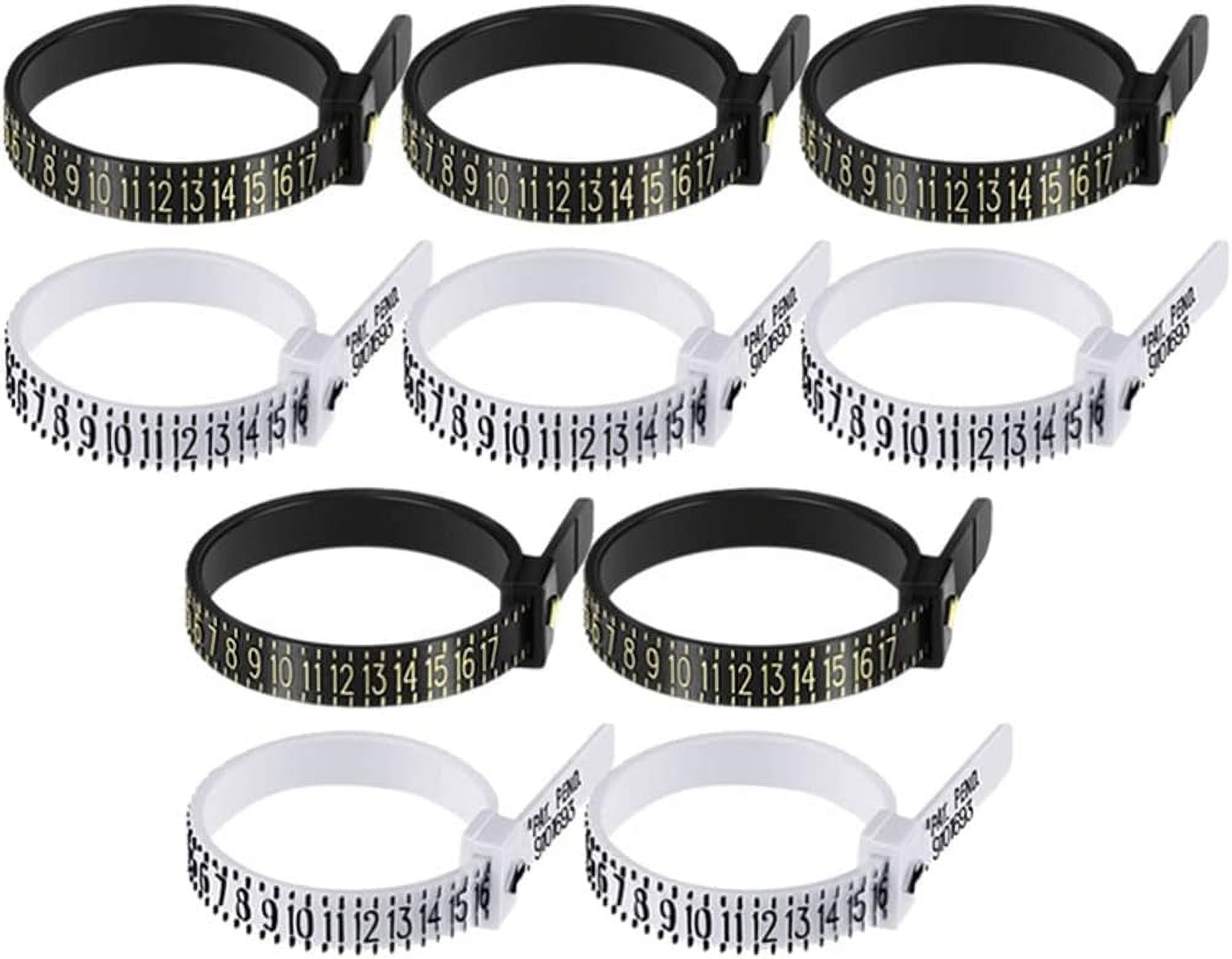 10Pcs ring circumference measurement portable power source finger size ...
