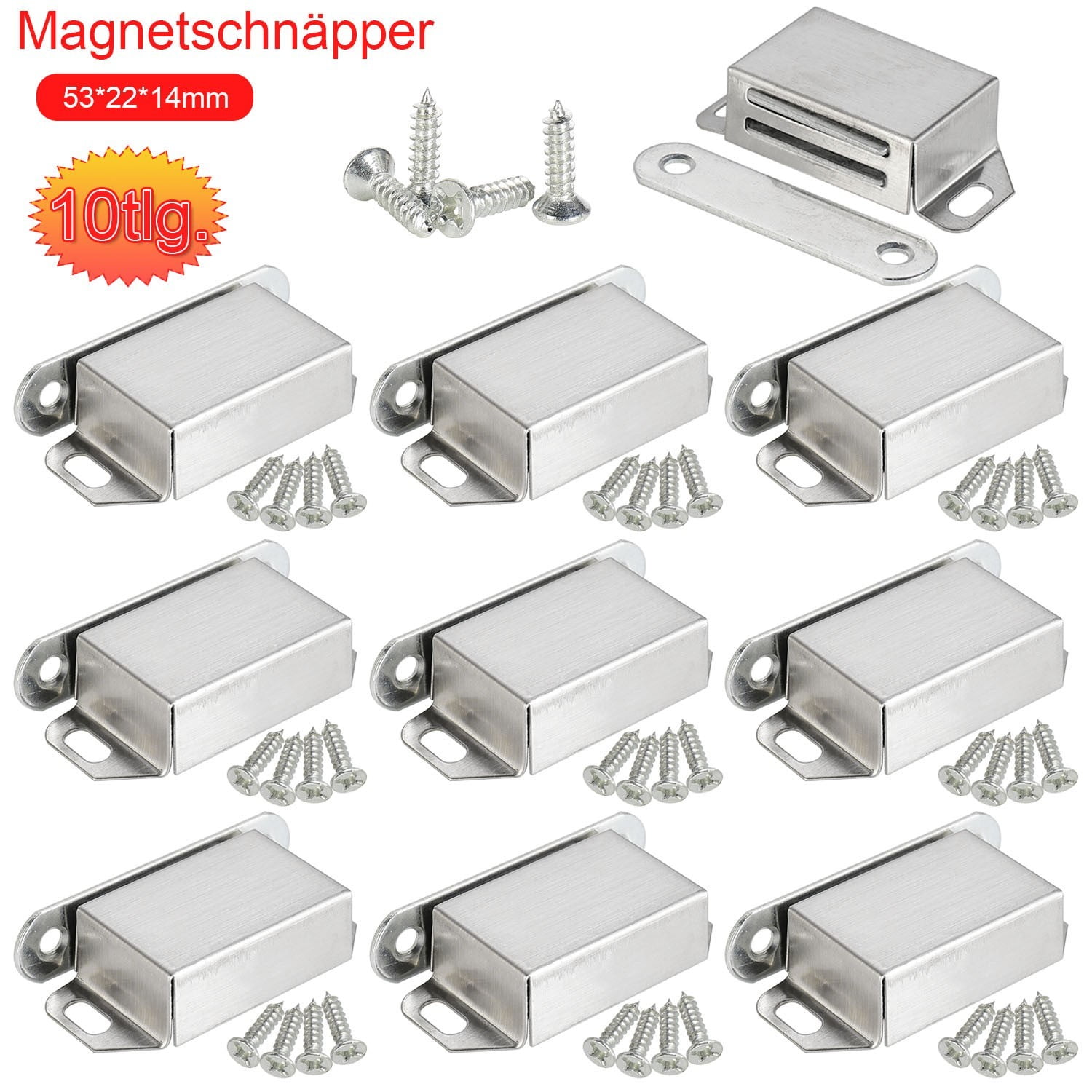 10Pcs/set Extremely Strong Magnetic Snapper Door Magnet Furnitures ...