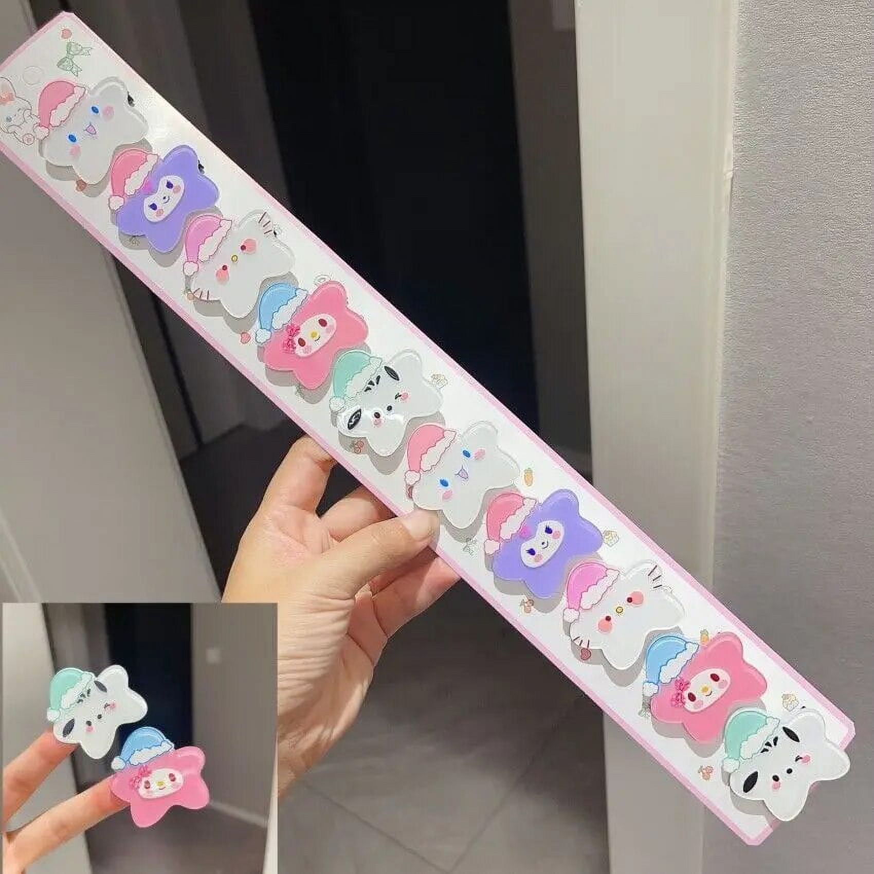 10Pcs/set Kawaii Sanrios Anime Kuromi Cartoon Hairpins Sweet Clips ...