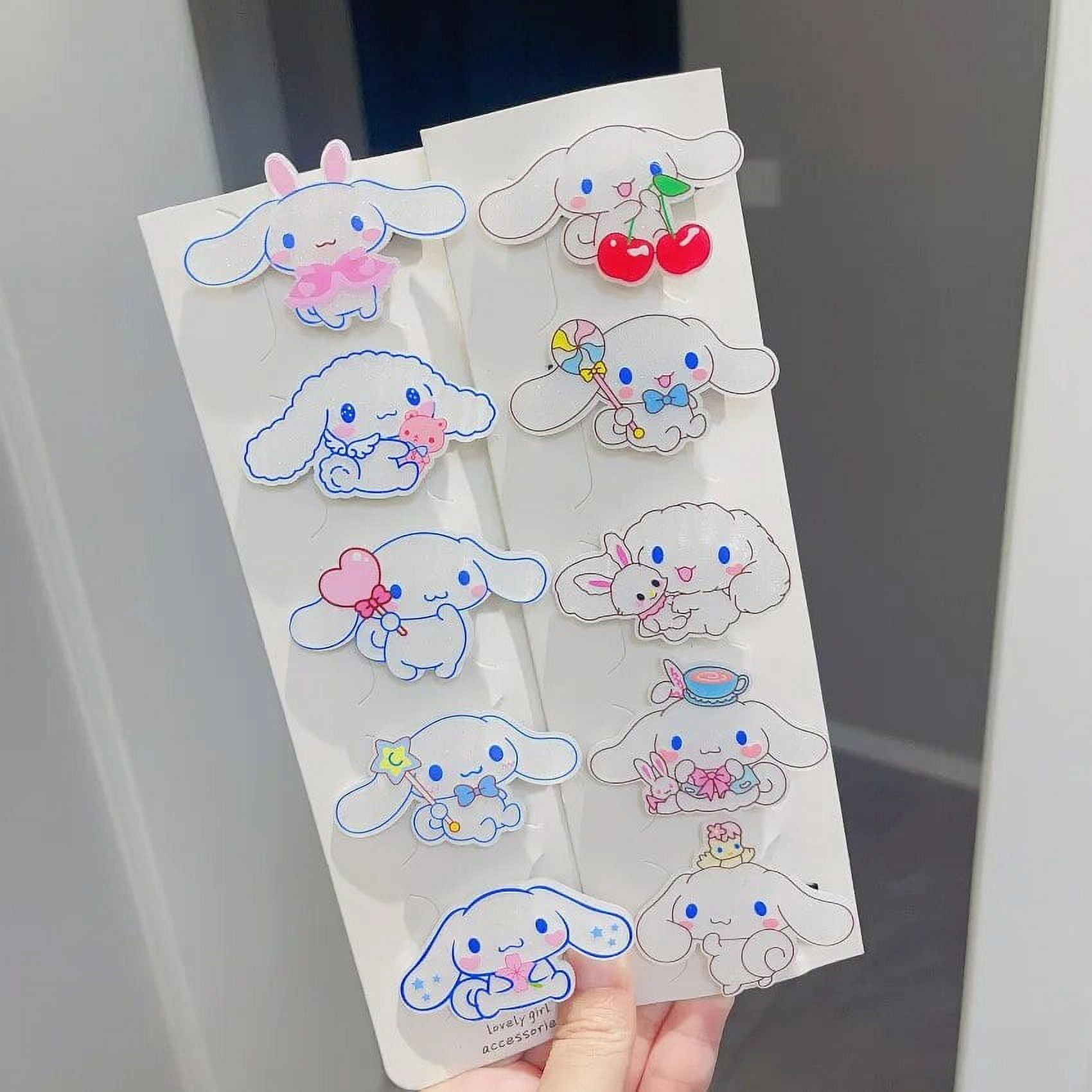 10Pcs/set Kawaii Sanrios Anime Kuromi Cartoon Hairpins Sweet Clips ...