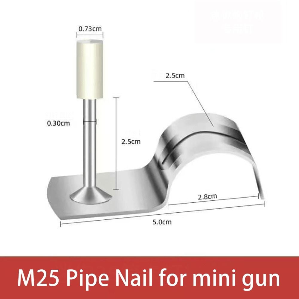 10Pcs/set Powerful 27mm Pipe Clamp Silencing Integrated Fixed Fastening ...