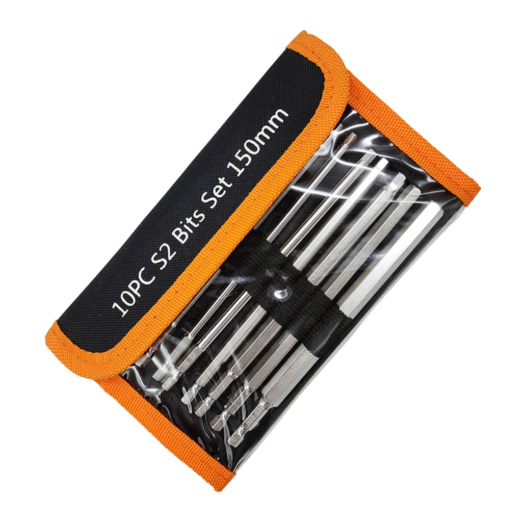 10Piece Industrial Grade Screwdriver Bit and Wrench Set with Magnetic ...