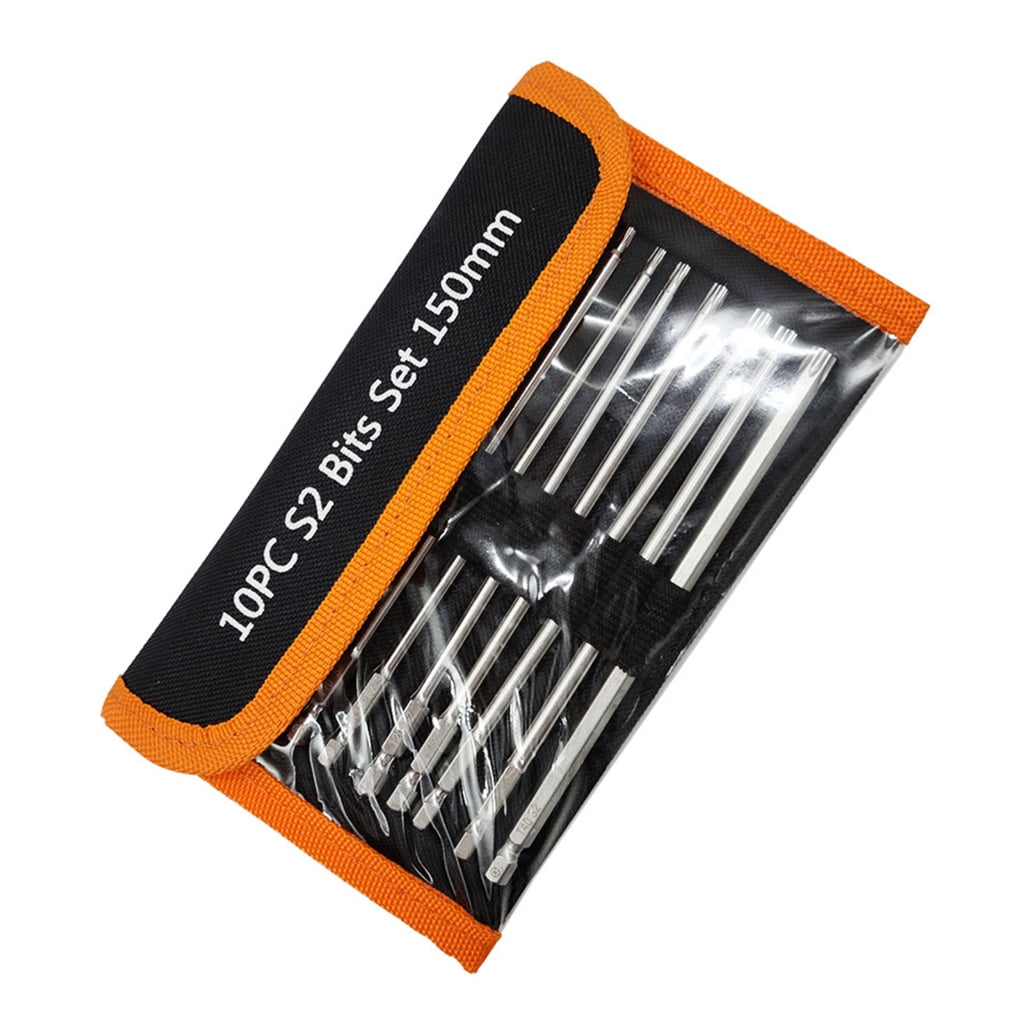 10Piece Industrial Grade Screwdriver Bit and Wrench Set with Magnetic ...