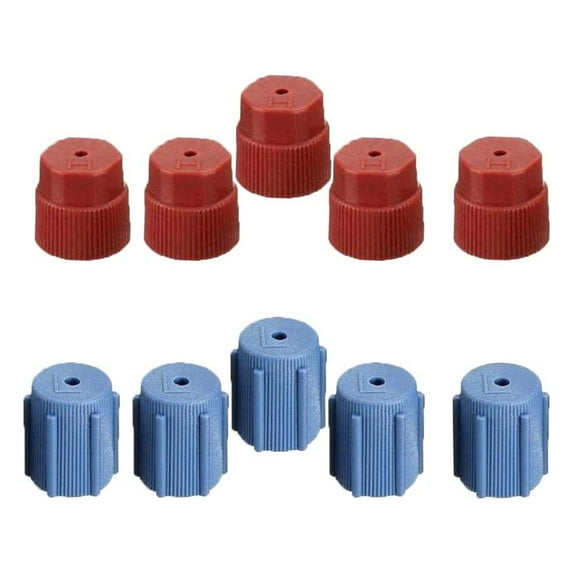 10Piece R134a Air Conditioning Charging Port Protective Caps, High/Low ...