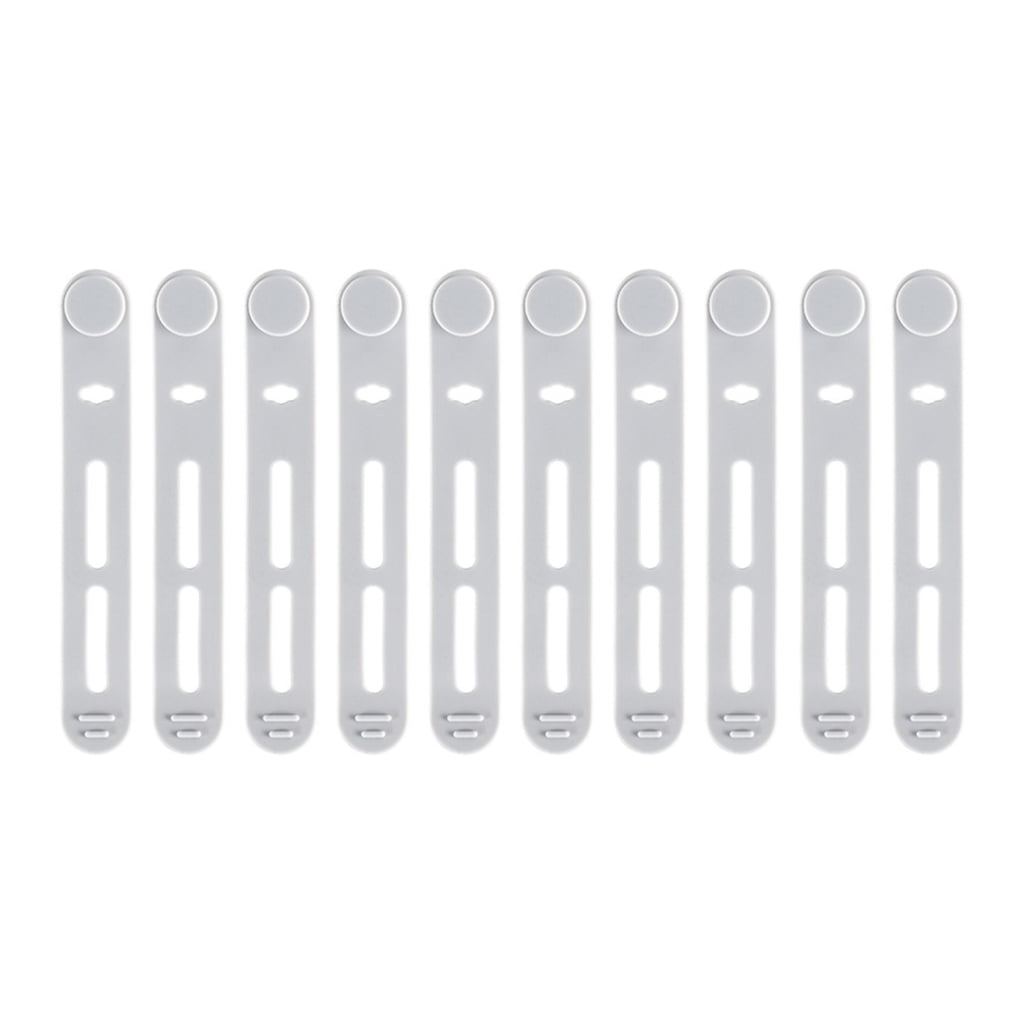10Piece Set Of Silicone Cable Ties Data Line Organizers For Effective ...