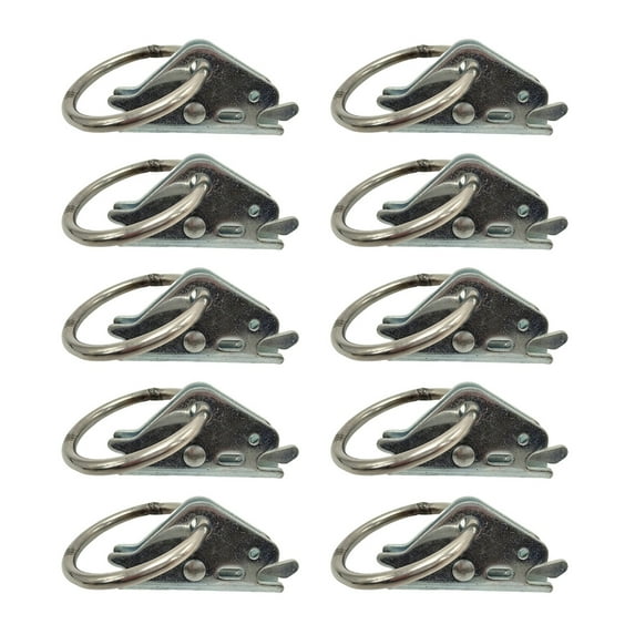 10Piece Zinc Plated E Track Clips Cargo Anchors Fastening Solution For ...
