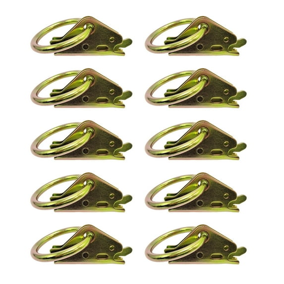 10Piece Zinc Plated E Track Clips Cargo Anchors Fastening Solution For ...