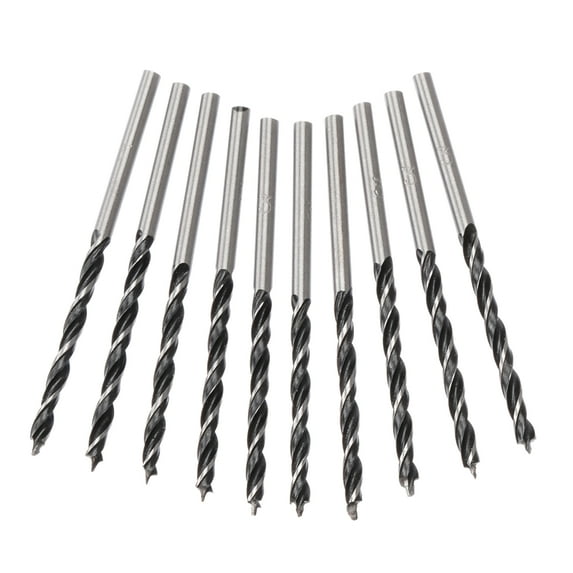 10Pieces 3MM Wood Drill Bit Set For Woodworking Drill Bit High Carbon ...