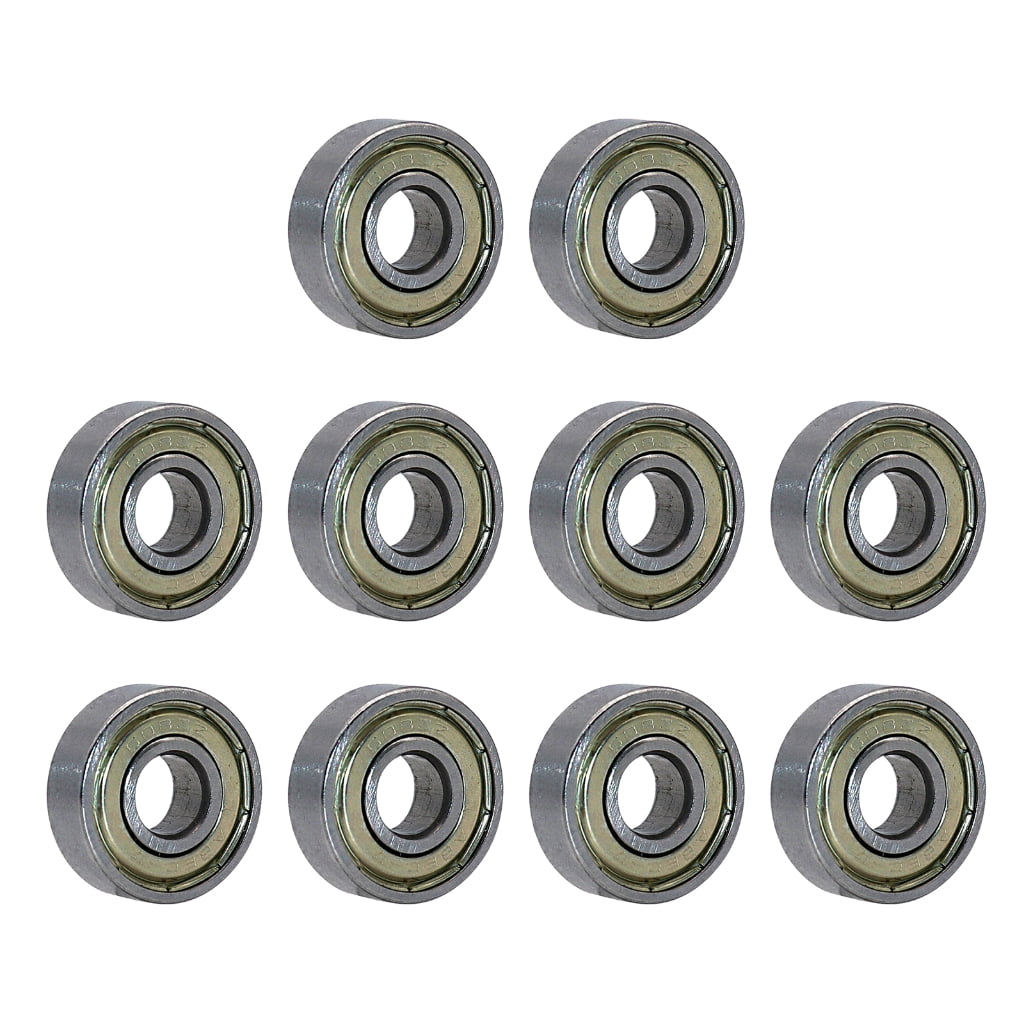 10Pieces 608ZZ Ball Bearings 608ZZ Metal Double Shielded Miniature Deep ...