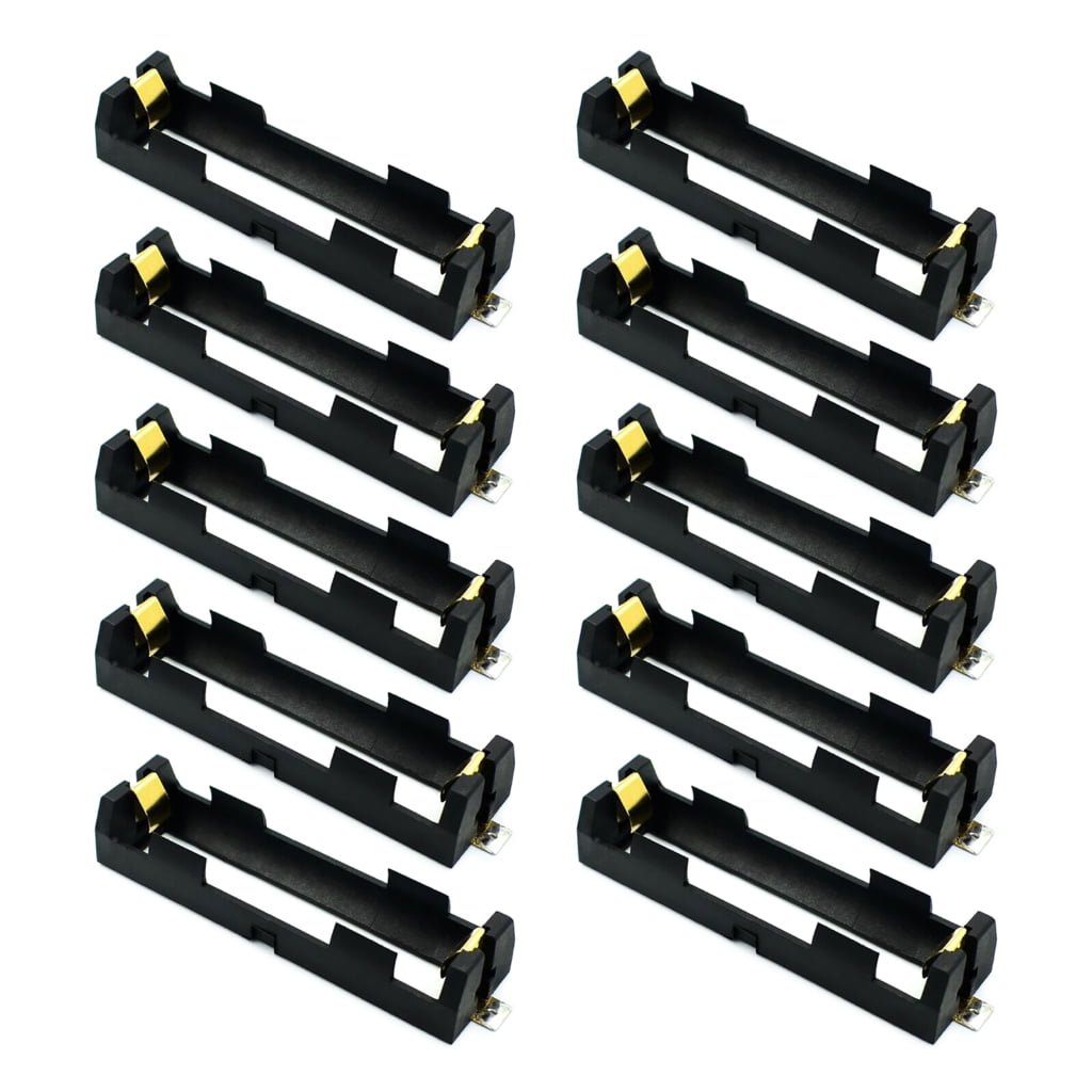 10Pieces ABS Alloy Battery Holder Box Storage Case With Stainless Steel ...