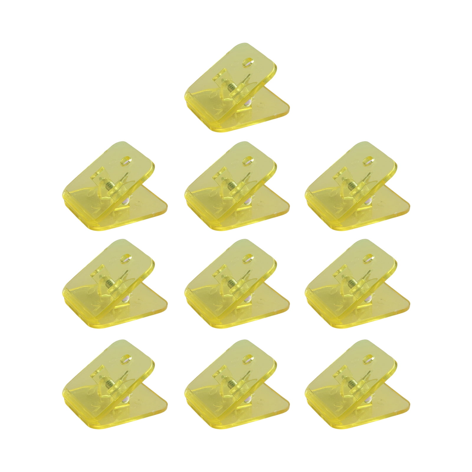10Pieces Acrylic Paper Clip Square Shape Paper Clamps File Paper Clip ...