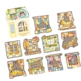 10Pieces Aesthetic Sticker Water PET Sticker for Scrapbooking Water ...