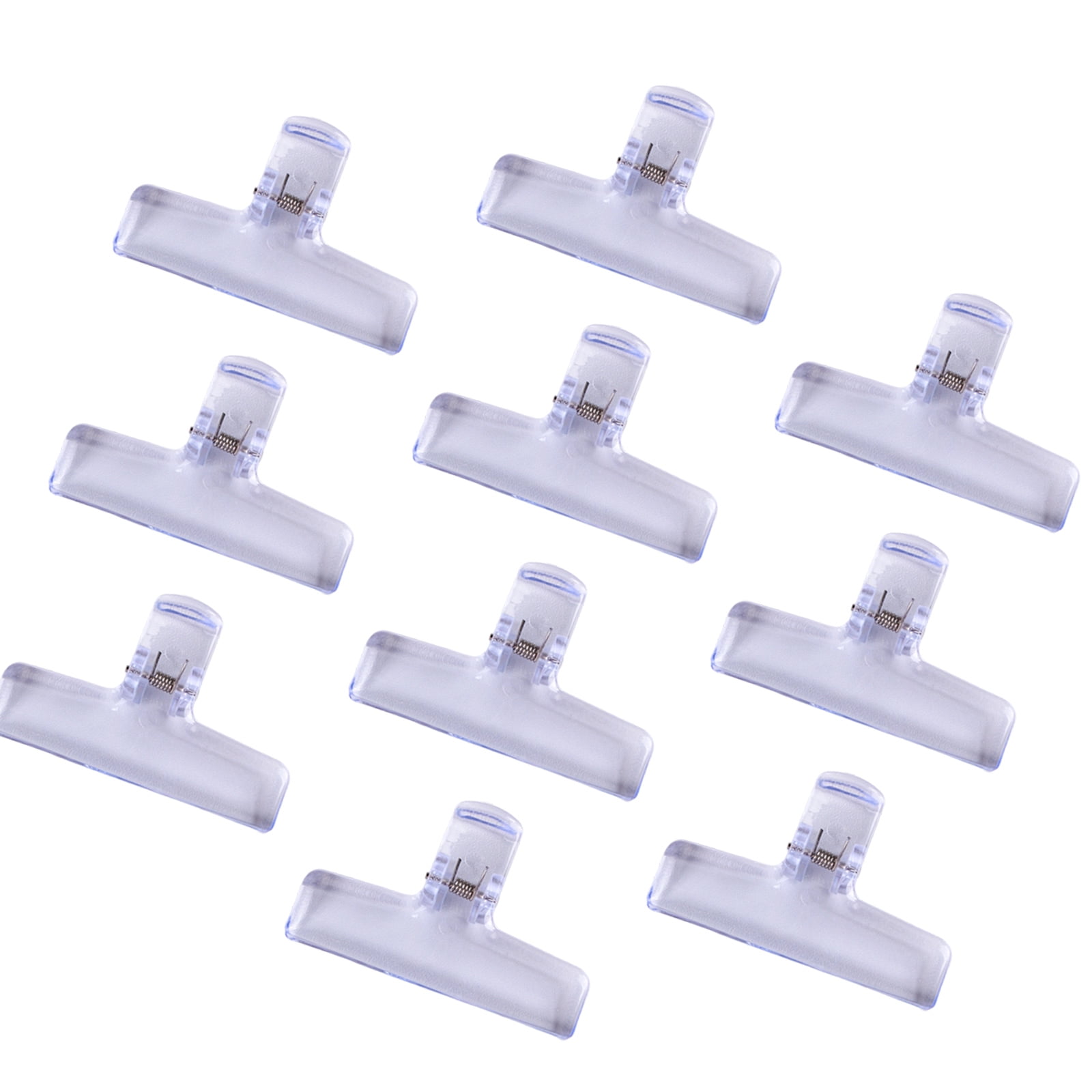 10Pieces Clear Acrylic Binder Clip 75mm Paper Clamps File Binder Clip ...