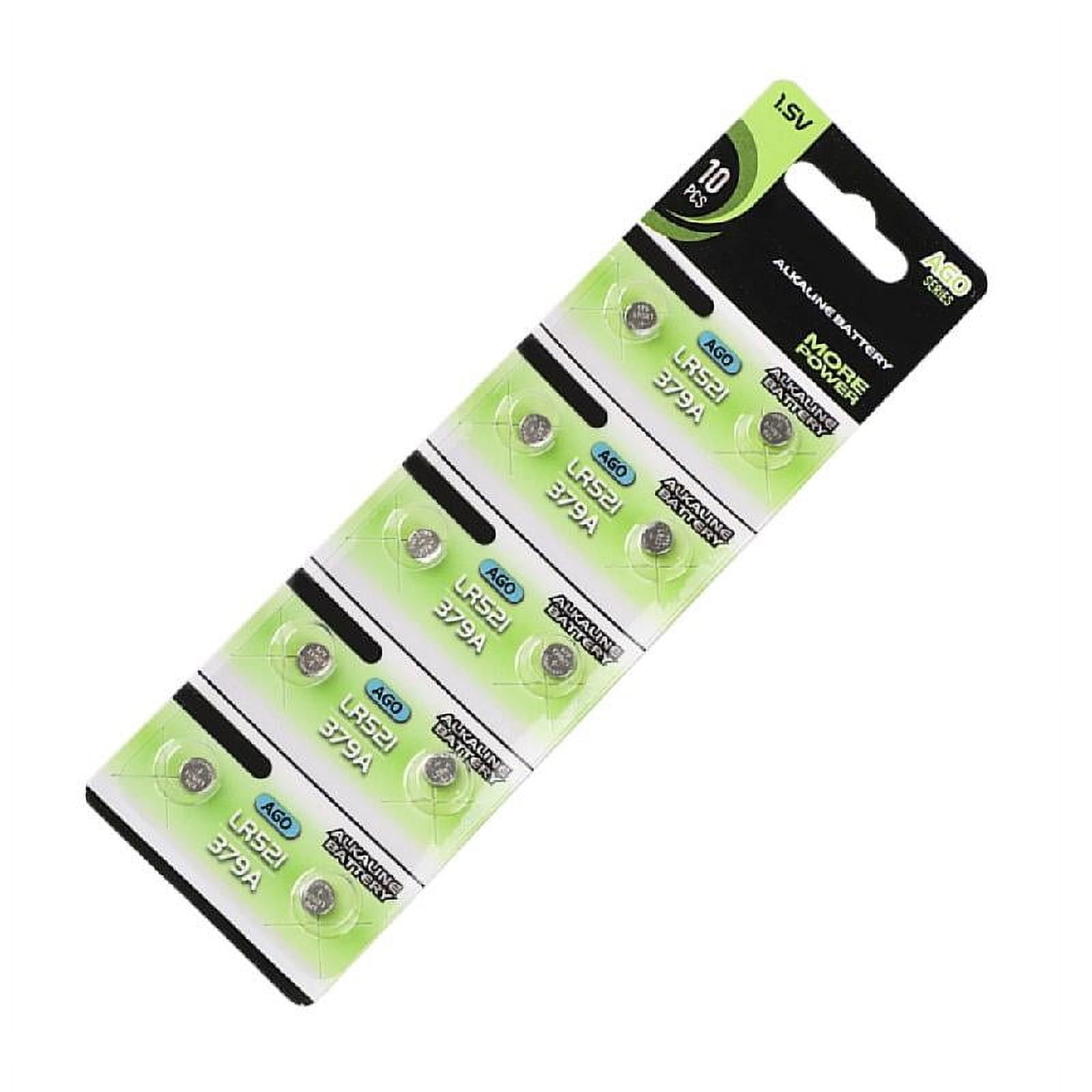 10Pieces Compactly Alkaline Button Batteries Coin Cell For Various Uses ...