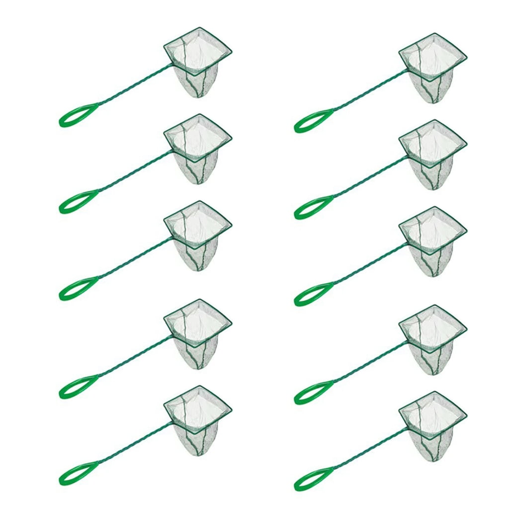 10Pieces Fish Catching Net Fine Mesh Net With Ergonomic Handle For ...