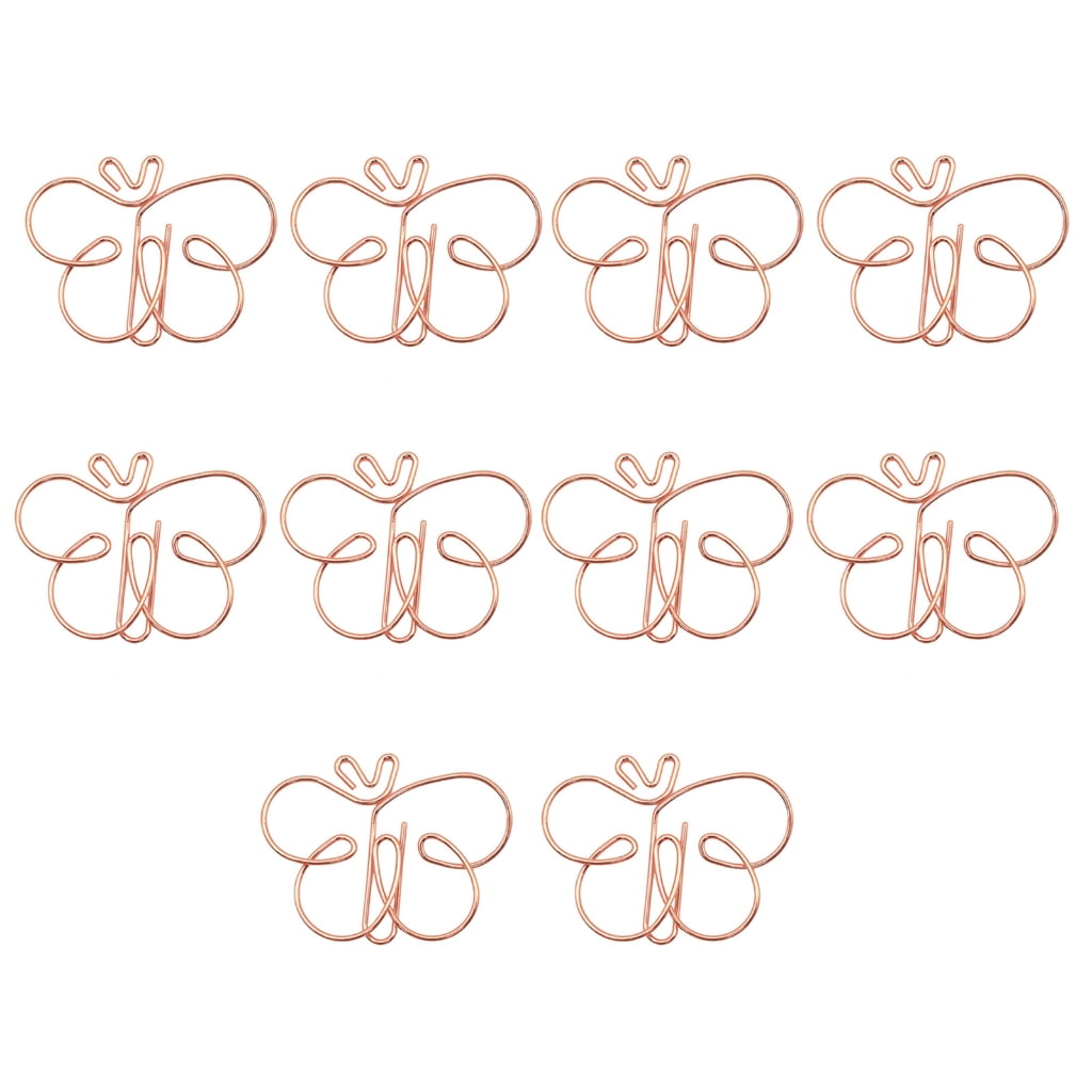 10Pieces Novelty Paper Clip Metal Paper Clip Bookmarks Clip For File ...