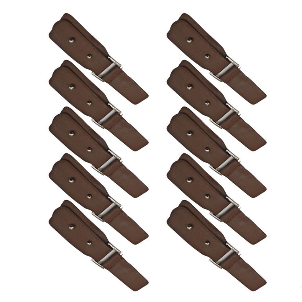 10Pieces Sew On1eatherSnap Toggles Closures Metal Buckles Clip ...