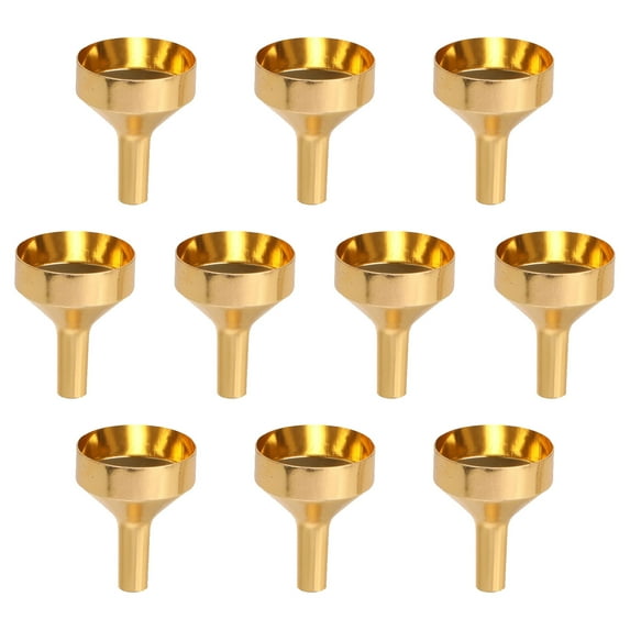 10Pieces Small Metal Funnel Filling Funnel Liquid Funnel Suitable for ...