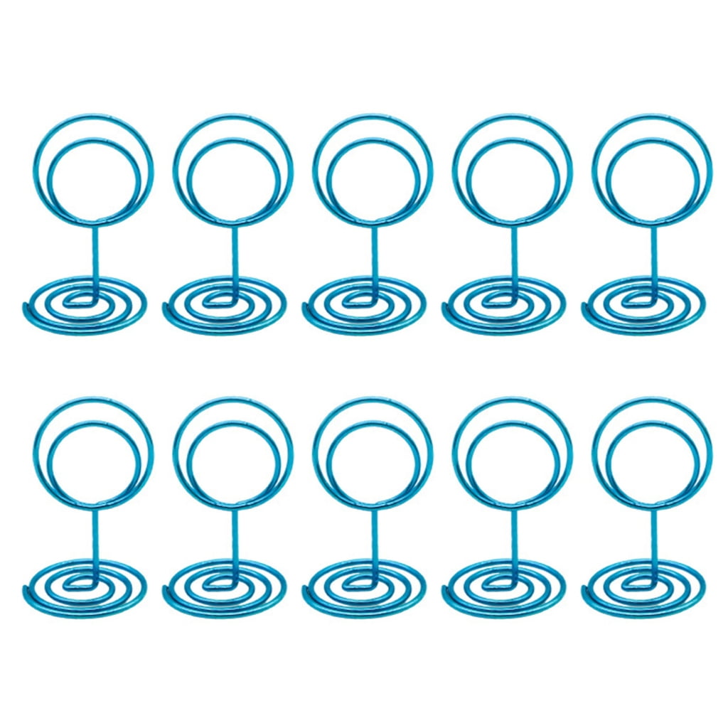 10Pieces Table Number Holders Wire Place Card Clip Holders Memos Notes ...