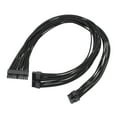 10Pin+18Pin to 24Pin Modulars Power Cable 18AWG Black Flat Cable for ...