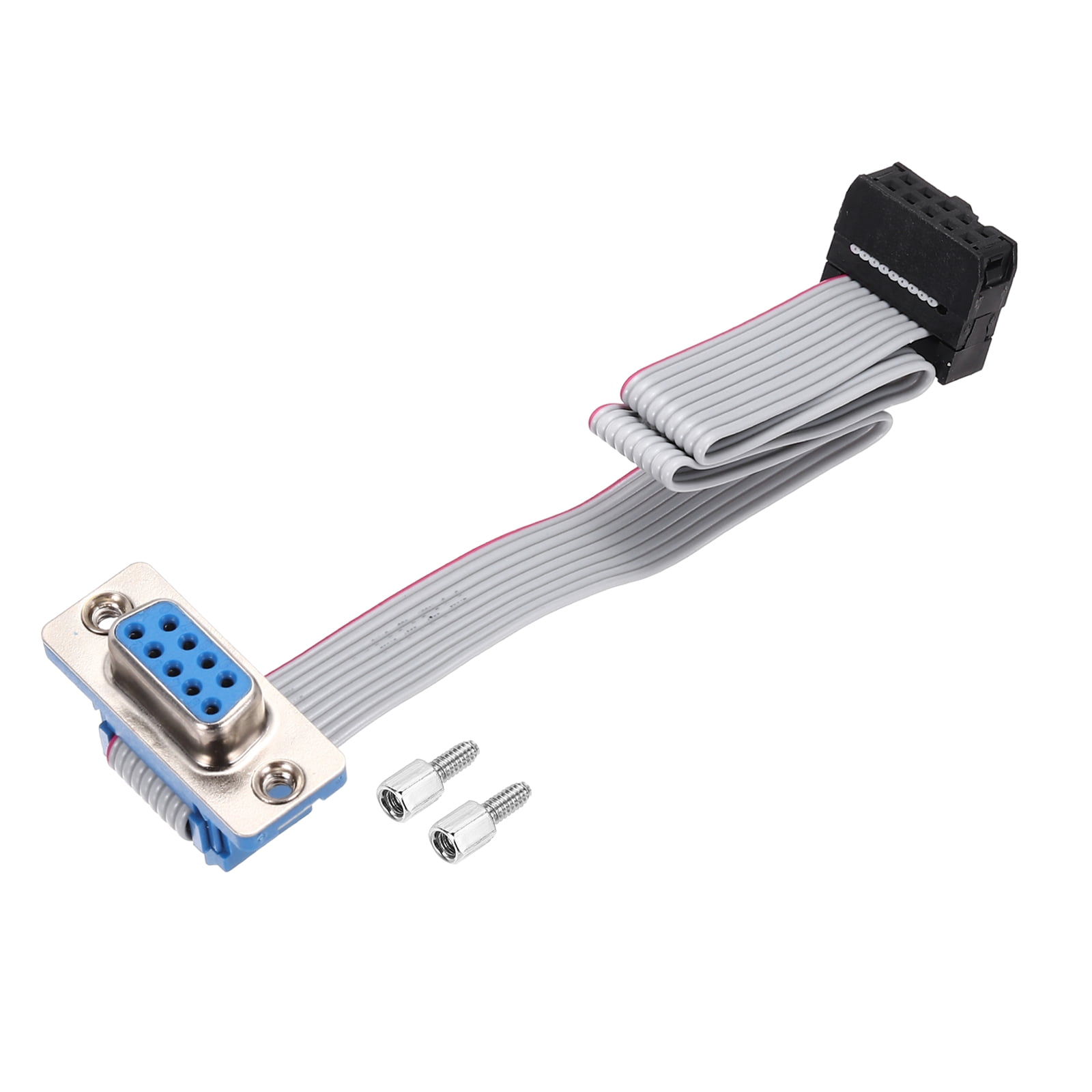 10Pin Flat Ribbon Cable Gray DB9 Female to FC-10P 2.54mm Pitch 20cm ...
