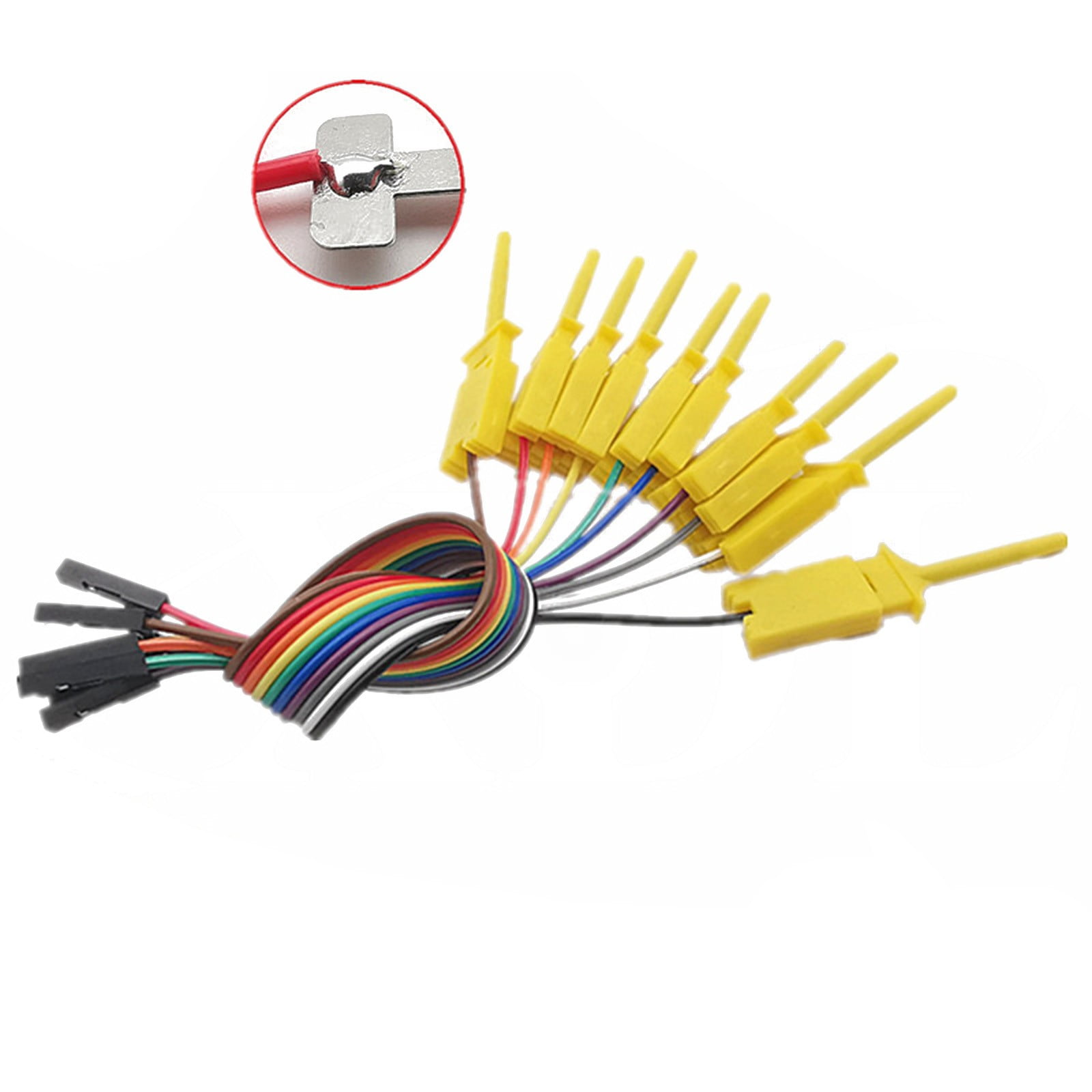 10Pin Hook Clip Line Kit,High Efficiency Logic Analyzer Cable Gripper ...