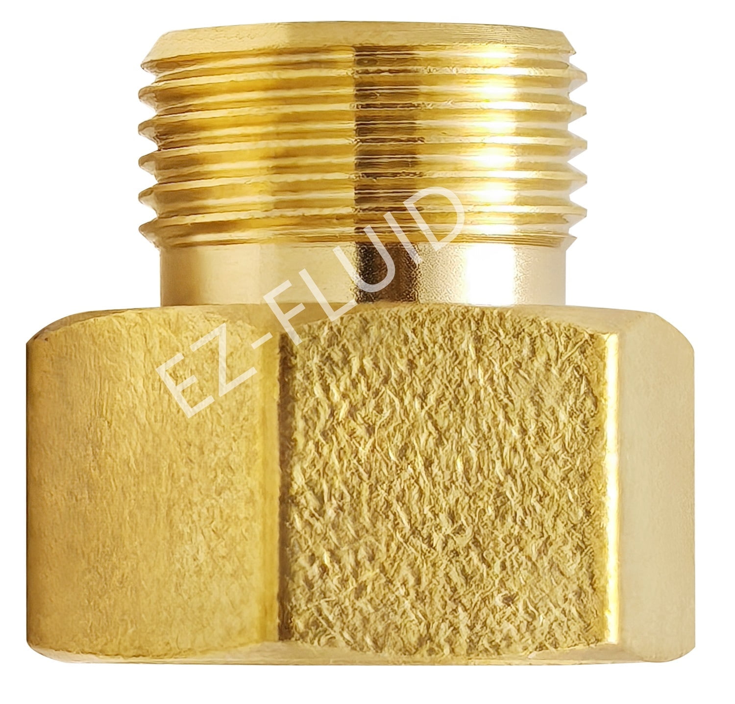 (10Pk) EZ-Fluid 1/2 Female Comp. x 3/8" Male Comp. Compression x FIP ...