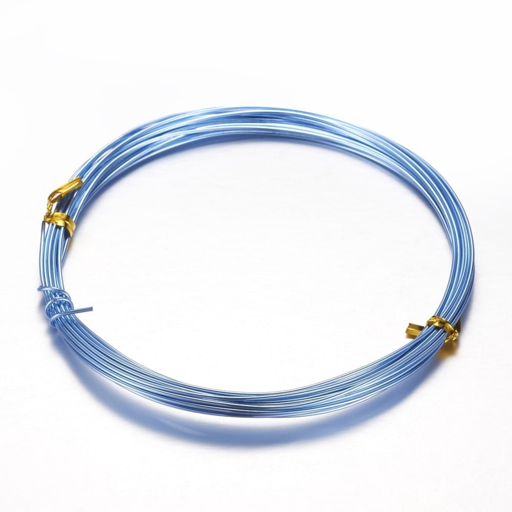 10Roll Round Aluminum Craft Wire for Beading Jewelry Craft Making Sky ...