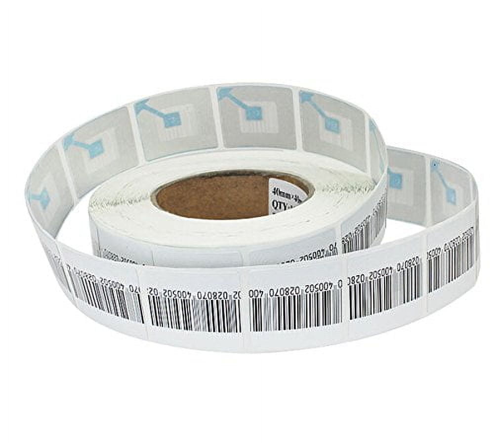 10Rolls-10000pcs EAS 8.2MHz Checkpoint Compatible Label RF Tags Anti-Theft Barcode Fake Soft ...