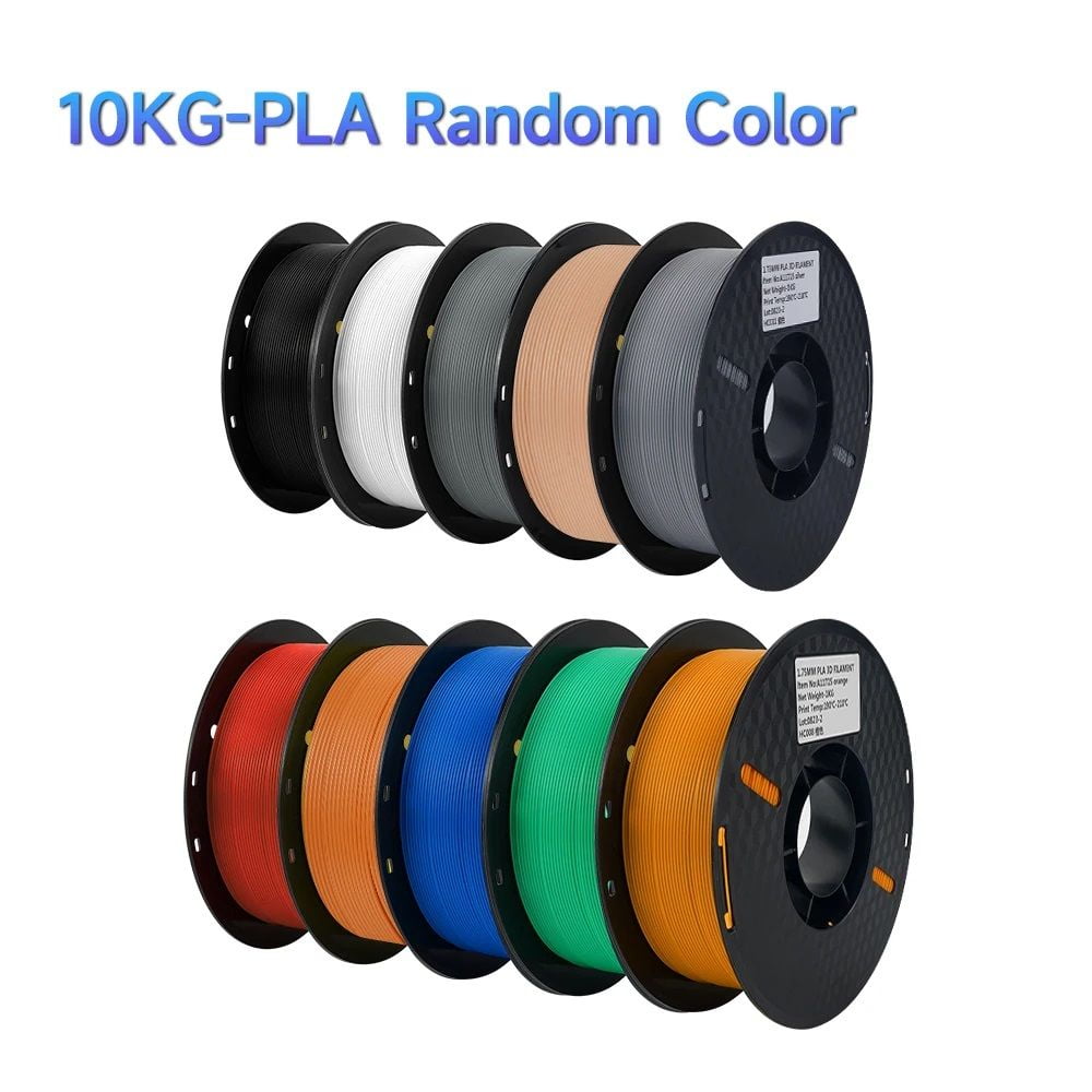 10Rolls PLA PETG TPU Filaments for 3D Printer Plastic Mix Color 1.75MM Eco-Friendly No Bubble ...