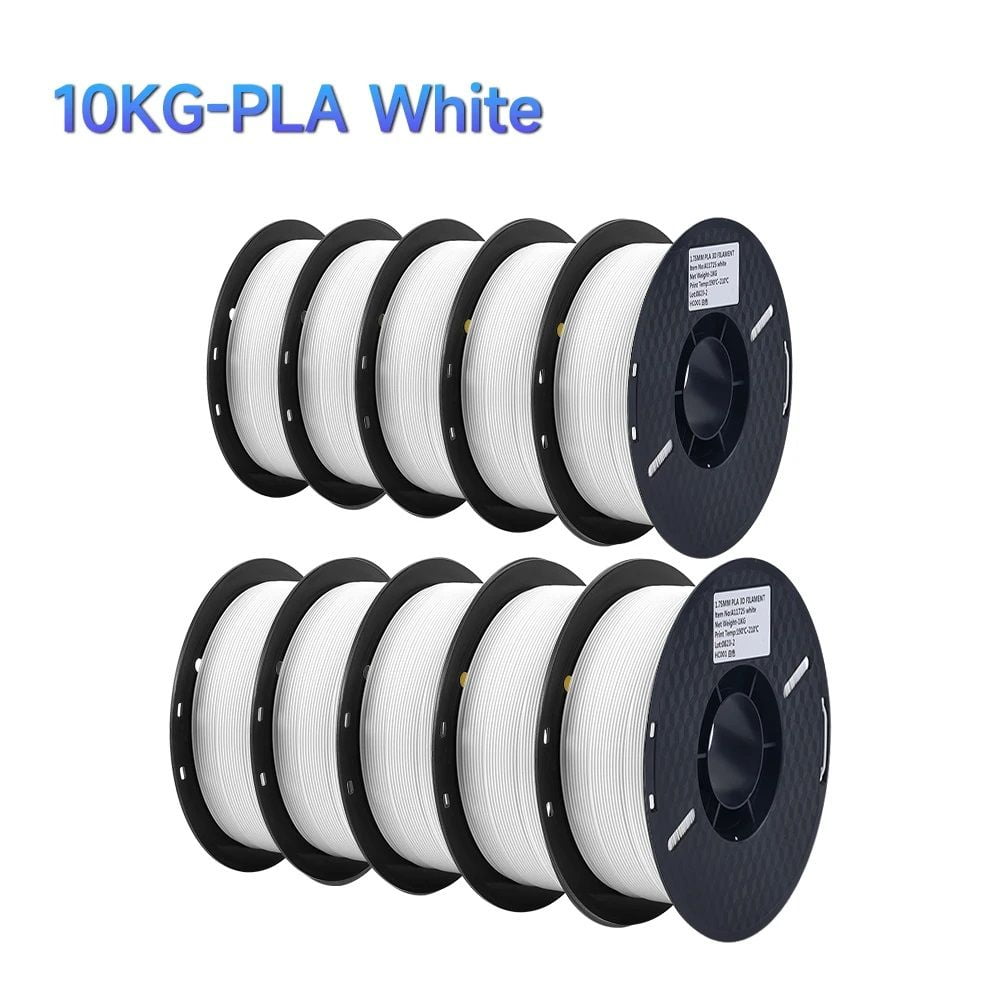 10Rolls PLA PETG TPU Filaments for 3D Printer Plastic Mix Color 1.75MM Eco-Friendly No Bubble ...