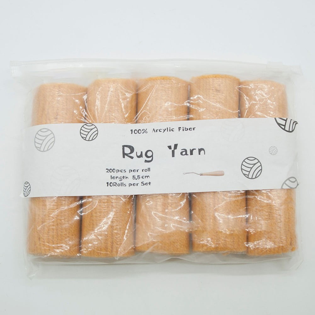 10Rolls Pre-Cut Latch Hook Yarn Threads For Making Blankets Sewing Diy ...