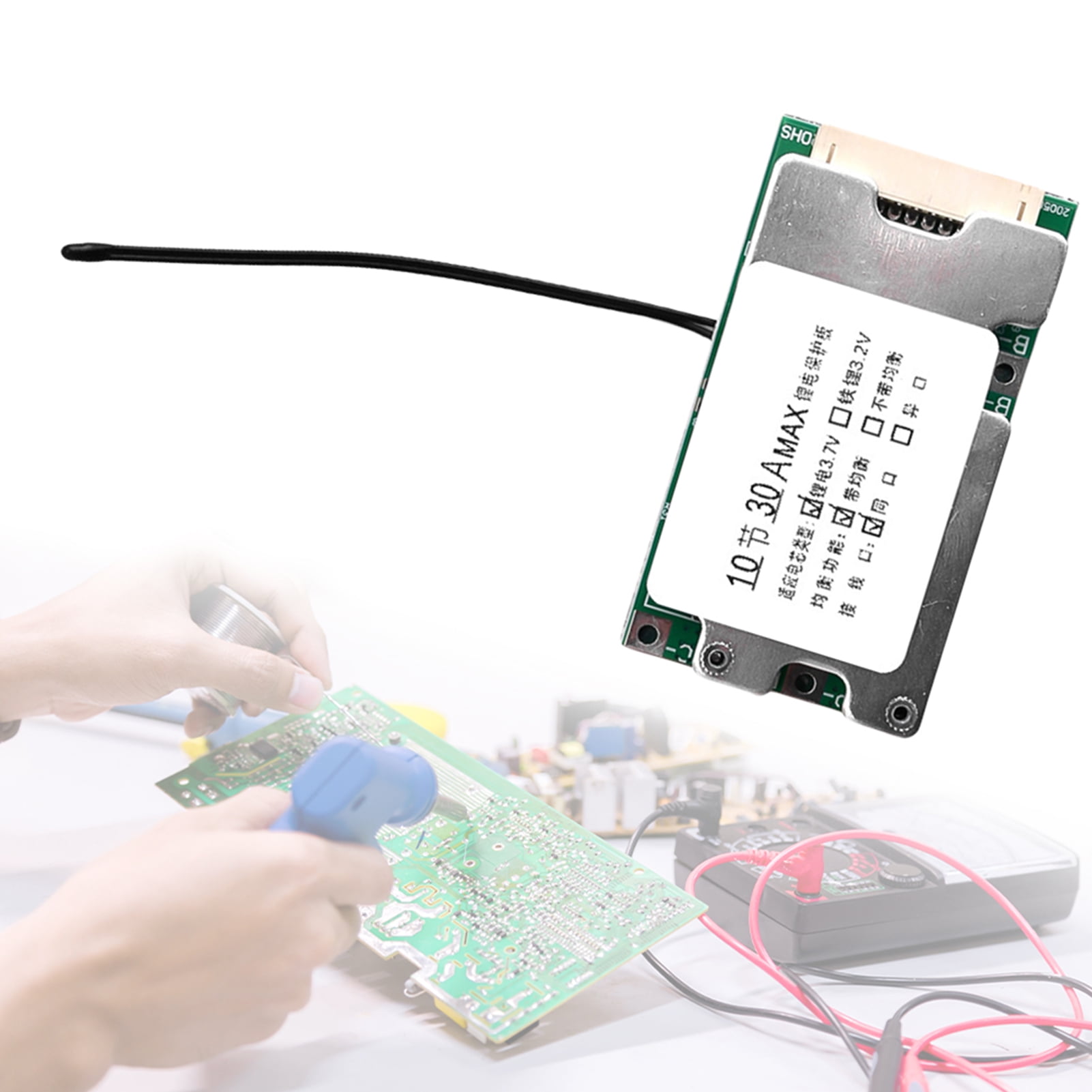 10S 36V 30A Li-ion 18650 Battery Protection Board PCB Lithium Battery ...