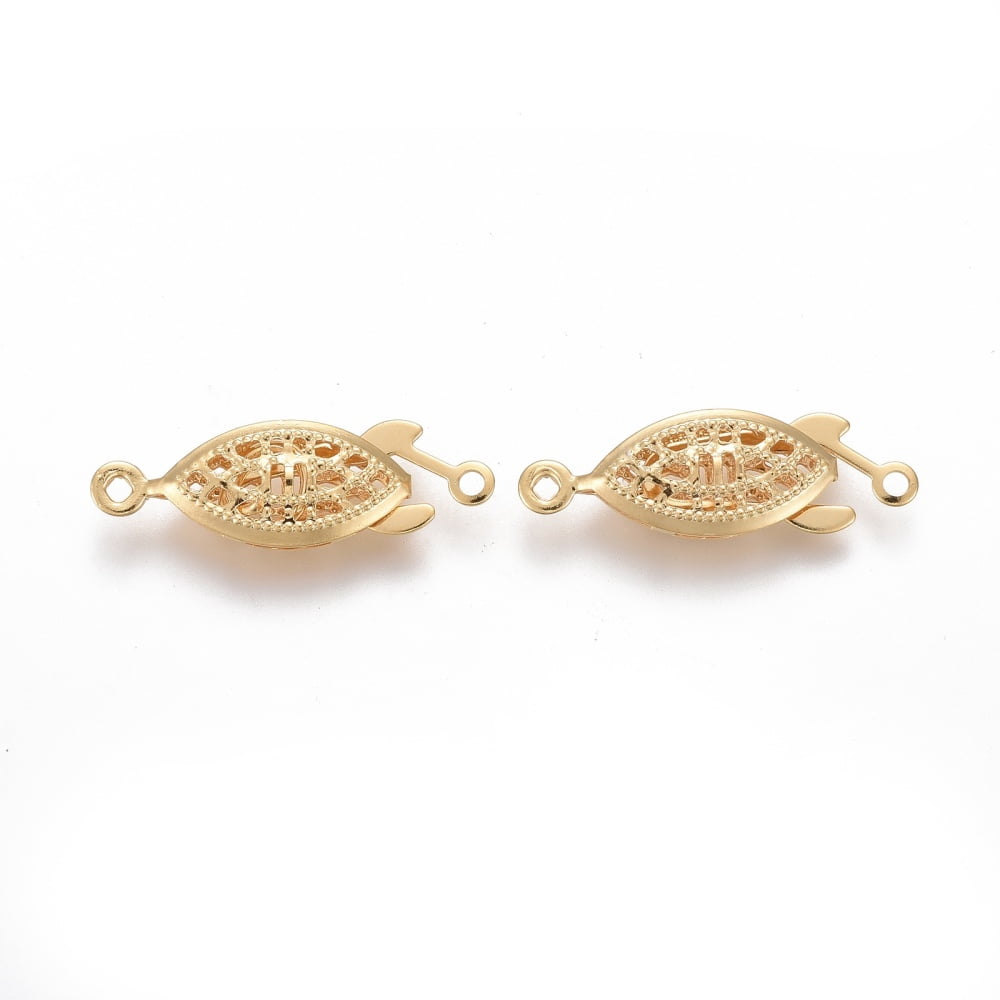 10Set 304 Stainless Steel Box Clasps Multi-Strand Clasps Horse Eye Real ...